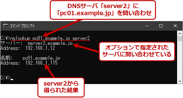 DNSトラブル解決の定番、nslookupの基本的な使い方（社内ネットワーク編）：Tech TIPS - ＠IT