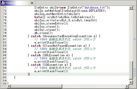 Eclipseですべての例外クラスを捕捉する：JavaTips ～Eclipse活用編 - ＠IT