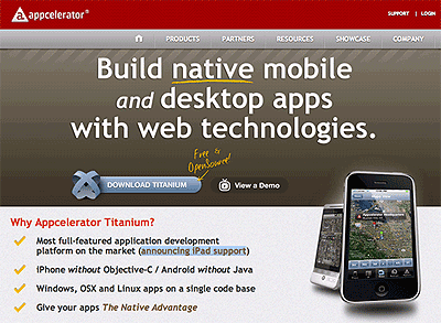 HTML＋JavaScriptでiPhone/Androidアプリを作れるTitanium Mobileとは：Web技術でネイティブアプリを作れるTitanium（1）（1/3 ページ） - ＠IT