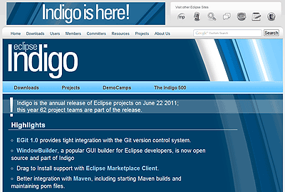 Eclipse 3.7 Indigo公開、e4、Orion、そしてクラウドへ：ユカイ、ツーカイ、カイハツ環境！（24）（1/3 ページ） - ＠IT