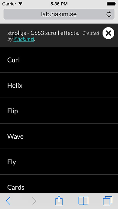 CSS3で簡単！ スマホ向けWebページのスクロールを激派手にできるstroll.jsとは：HTML5アプリ作ろうぜ！（9）（1/2 ページ） - ＠IT