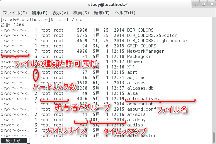 「ls -l」コマンドの表示からファイルの属性を理解しよう：“応用力”をつけるためのLinux再入門（9） - ＠IT