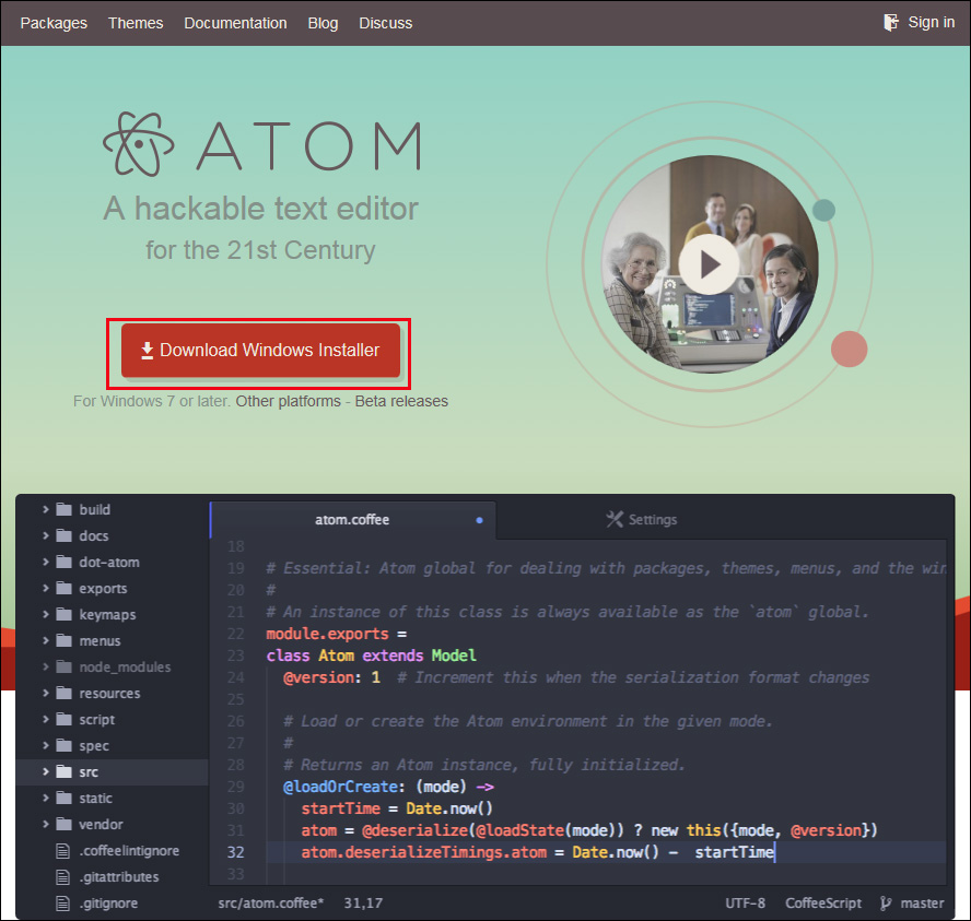 AtomをWindowsにダウンロードしてインストール、アンインストールする：スマホで便利な環境構築手順書（1/3 ページ） - ＠IT