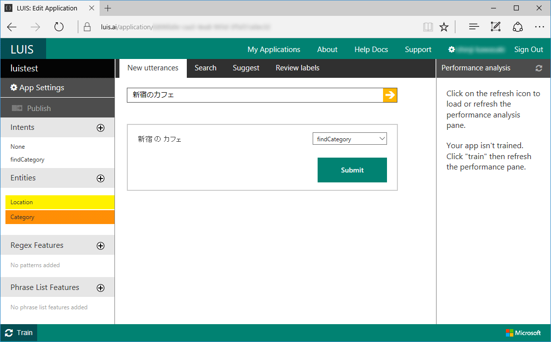LUIS（自然言語解析サービス）：Dev Basics／Keyword - ＠IT