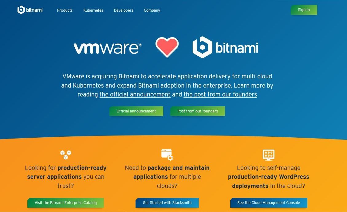 VMwareがBitnami買収へ、アプリケーションビルダーへの取り組みを強化：「異種クラウドの抽象化でなく等価性実現」 - ＠IT
