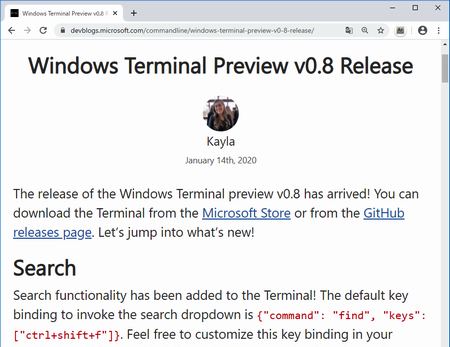 Microsoft、「Windows Terminal Preview v0.8」を公開：2020年4月に1.0版を予定 - ＠IT