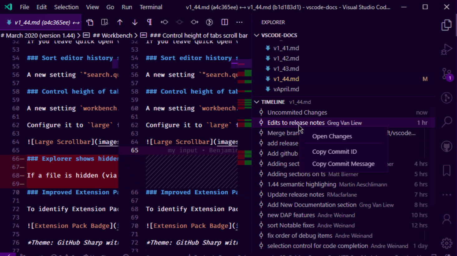 Visual Studio Code、タイムラインやリモート開発の支援など機能追加：「March 2020」リリース - ＠IT