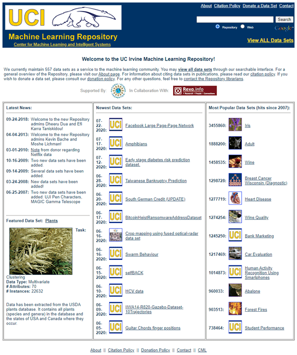 アクティブに更新され続けている、お勧めの機械学習データセット一覧サイト：AI・機械学習のデータセット辞典 - ＠IT