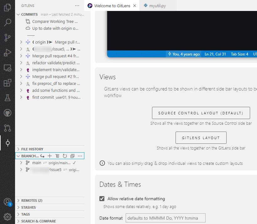 VS Codeでソースコード管理：GitLens拡張機能を使ってみよう：Visual Studio Codeで快適Pythonライフ - ＠IT