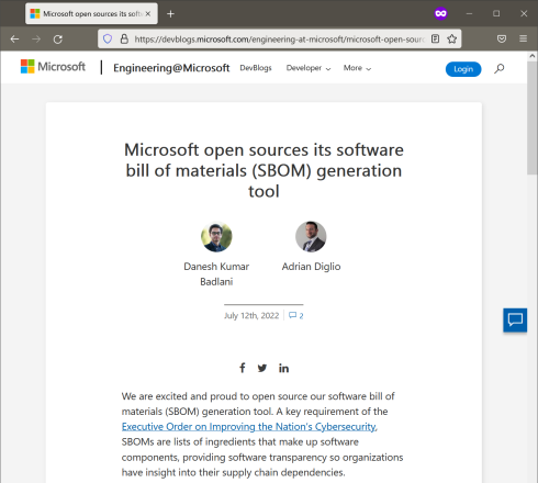 急速に注目集める「SBOM」、Microsoftが生成ツールをOSS化 その機能とは？：幅広いソフトウェアリポジトリに簡単に統合できる - ＠IT