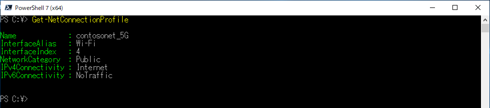 Get Netconnectionprofile 】コマンドレット―― コンピュータが接続しているネットワークの状態を取得する：windows Powershell基本tips（46） ＠it