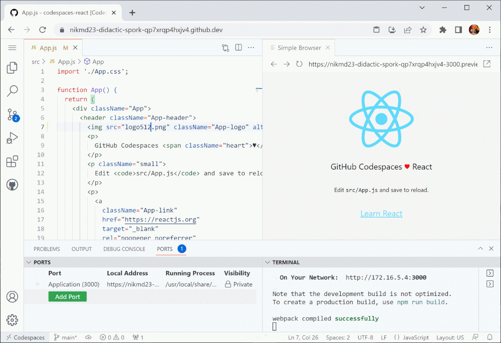 GitHubがクラウドホスト型開発環境「Codespaces」を月60時間まで無料提供、できることは？：GPU利用可のCodespaces限定 ...