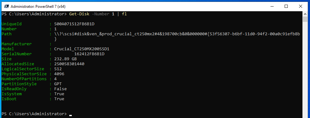 Get-Disk 】コマンドレット――コンピュータのディスク情報を取得する：Windows PowerShell基本Tips（90） - ＠IT