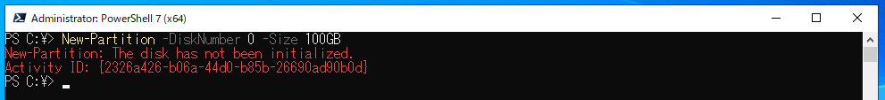 New Partition 】コマンドレット――ディスク上にパーティションを新規作成する：windows Powershell基本tips（95） ＠it