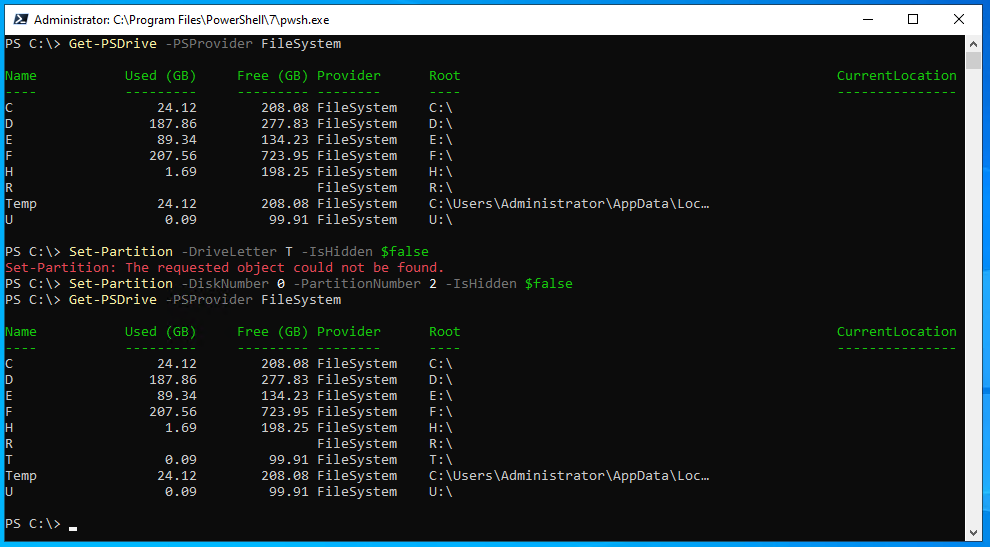 Set-Partition 】コマンドレット――ディスク上のパーティション設定を変更する：Windows PowerShell基本Tips ...