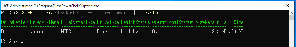 Get-Volume 】コマンドレット――ディスク上のボリューム情報を取得する：Windows PowerShell基本Tips（100） - ＠IT