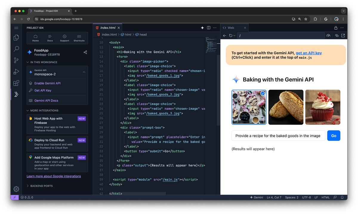 Google、WebベースIDE「Project IDX」のβ版を提供開始：ブラウザだけでフルスタックのアプリ開発を開始できる - ＠IT