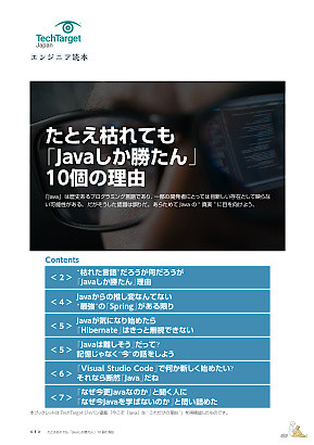 今こそ「Java」を学びたくなる10個の理由：TechTargetジャパンエンジニア読本集 - ＠IT