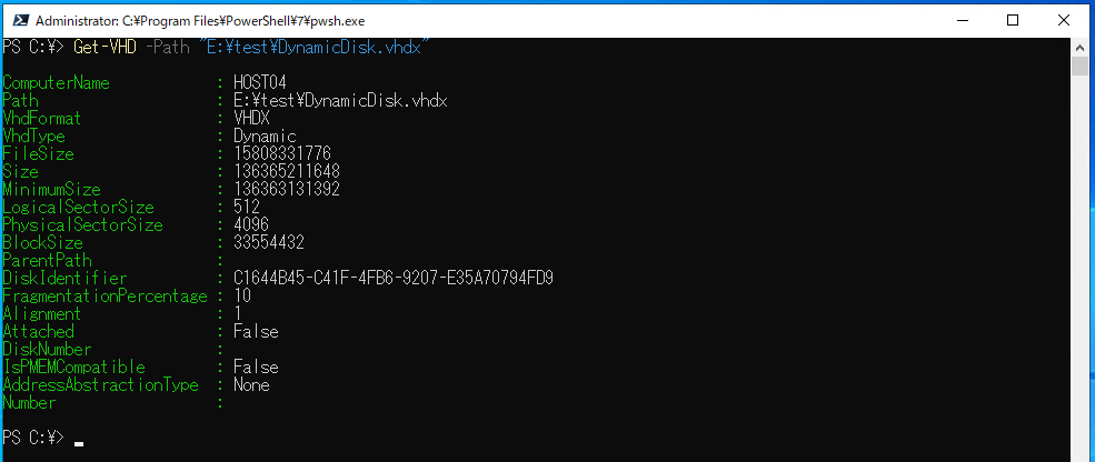 Get Vhd 】コマンドレット――仮想ディスクの情報を取得する：windows Powershell基本tips（107） ＠it