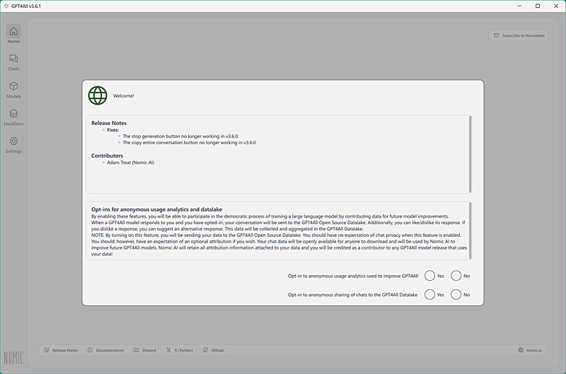 ChatGPTライクなUIのローカルLLMを構築できるGPT4Allとは？：Tech TIPS - ＠IT