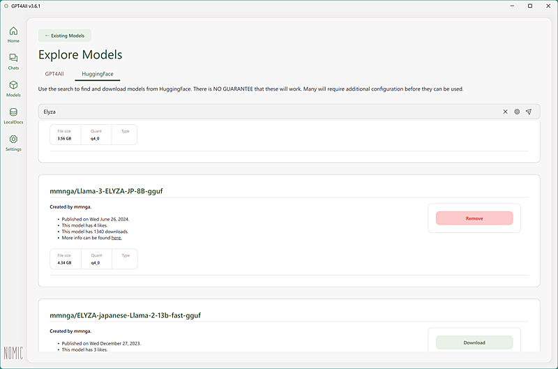 ChatGPTライクなUIのローカルLLMを構築できるGPT4Allとは？：Tech TIPS - ＠IT