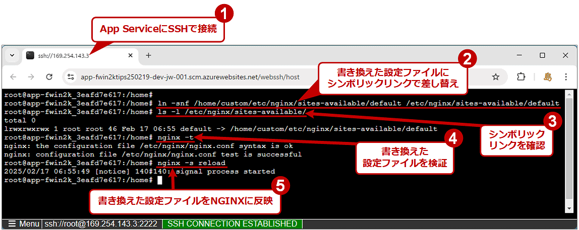【Azure】App Service on LinuxのWebサーバ「NGINX」をカスタマイズする方法：Tech TIPS - ＠IT