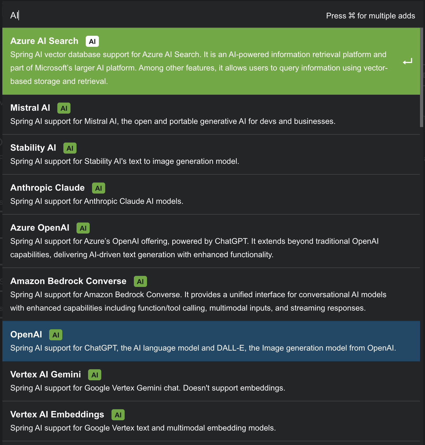 正式リリースされたSpring AIを導入し、簡単なLLM操作アプリをJavaで作成してみよう：Spring AIで始める生成AIプログラミング（1） - ＠IT