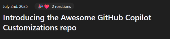 AI支援を「自分好み」にカスタマイズ Microsoftが公式リソース集「Awesome GitHub Copilot Customizations」を公開：カスタム指示、プロンプトなどの設定 ...